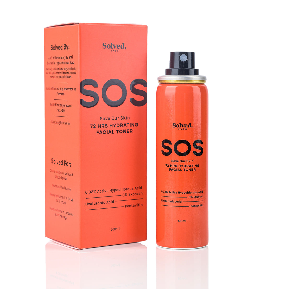 SOS Hypochlorous Acid Spray – Solved Labs